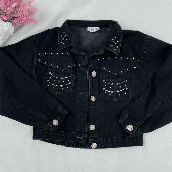 Jackets & Coats | Gantos Black Rhinestone Jacket | Poshmark